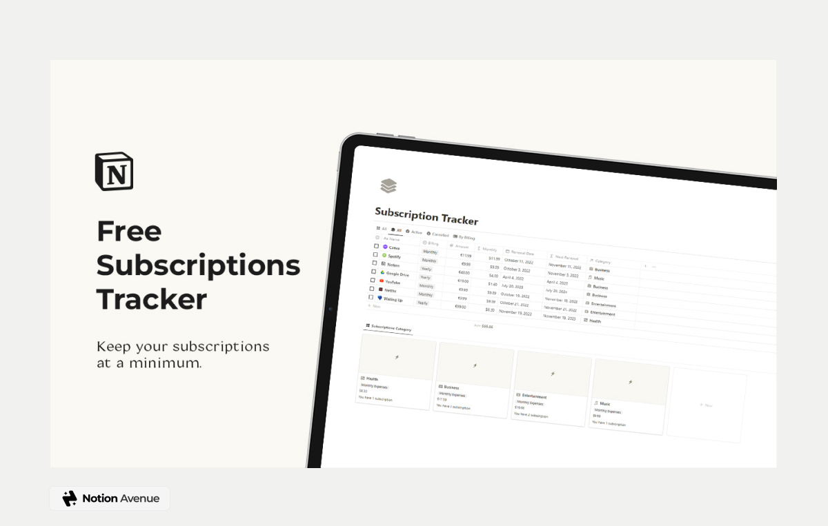 12+ Best Notion Finance Tracker and Budget Template
